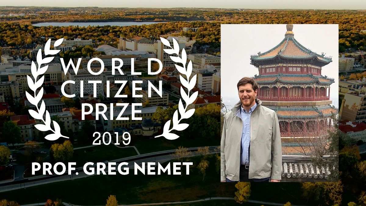 Nemet to receive World Citizen Prize in Environmental Performance ...