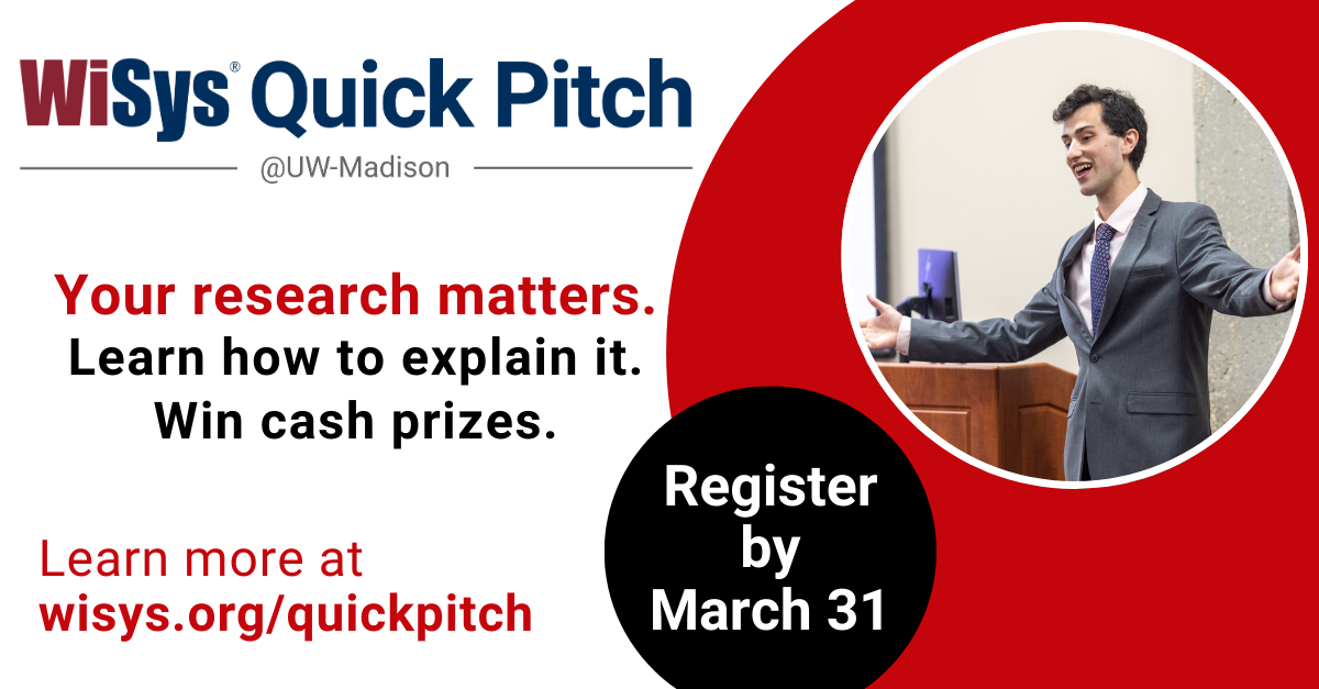 WiSys Quick Pitch @ UW-Madison | Wisconsin Energy Institute